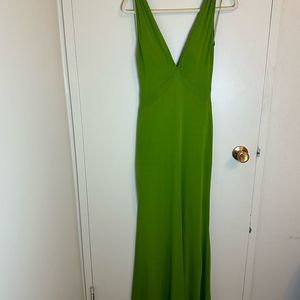 Vintage | Dresses | Vintage Womensdress Formal Gown Y2k Green Low Back ...